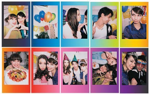Fujifilm Instax Mini Film Rainbow - Staind Glass - Shiny Star Film -10 Sheets X 3 Assort (Taketori Store Original Goods with Instructions)