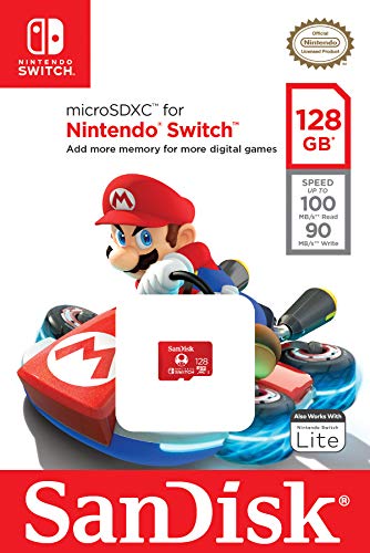 SanDisk 128GB microSDXC Card Licensed for Nintendo Switch - SDSQXAO-128G-GNCZN