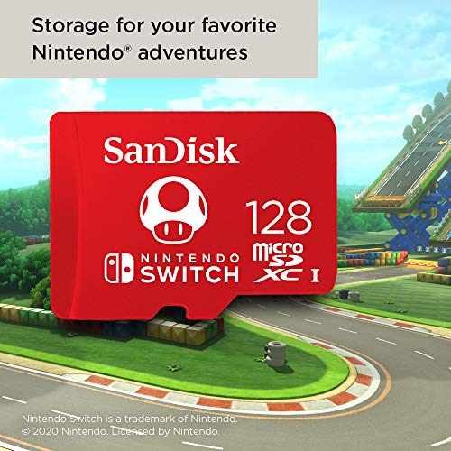 SanDisk 128GB microSDXC Card Licensed for Nintendo Switch - SDSQXAO-128G-GNCZN