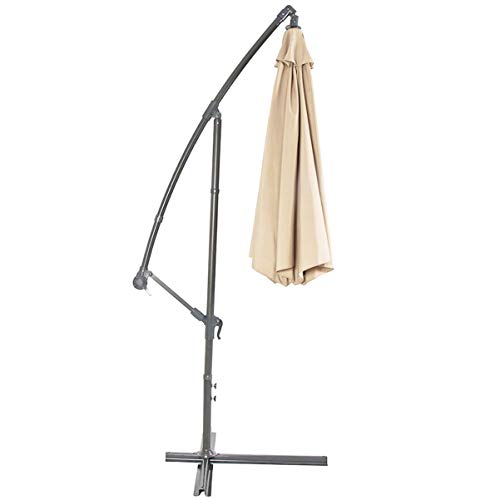 Patio Umbrella Replacement Canopy:Cabilock 9ft Market Table Umbrella Canopy Umbrella Top Hanging Umbrellas for Party Beach Camping Garden (Beige ã€Canopy Only)