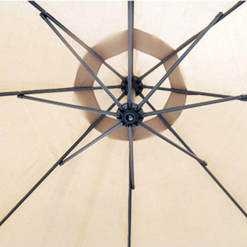Patio Umbrella Replacement Canopy:Cabilock 9ft Market Table Umbrella Canopy Umbrella Top Hanging Umbrellas for Party Beach Camping Garden (Beige ã€Canopy Only)