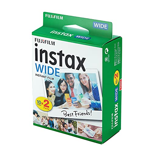Fujifilm instax Wide Instant Film 10 Pack (100 Exposures) for use with Fujifilm instax Wide 300, 200, and 210 Cameras…
