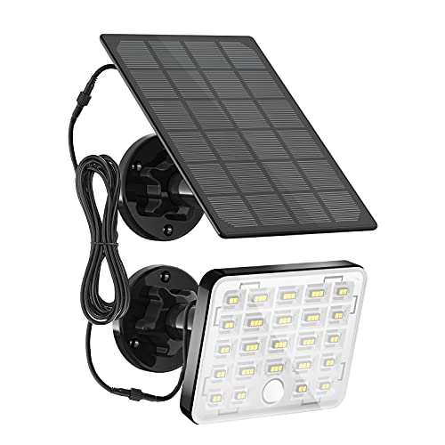 Solar Motion Outdoor Lights,Led Lights Dusk to Dawn,Solar Panels with Focusing Optical Lens Sensor Solar Security Lights, IP65 Waterproof 360 Degree Wall Lights for Garden,Patio,Deck,Indoor Lighting