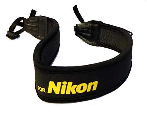 Fotasy Professional Neoprene Neck Strap for Nikkor Cameras, Camera Neck Strap Compatible with Nikon D5 D4 D3 DS850 D810 D800 D750 D7500 D7300 D7200 D7000 D5600 D5500 D5300 D5100 D5000 D3500 D3400