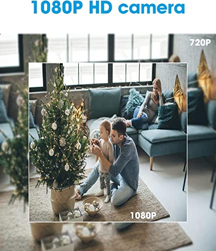 Jukllezan Mini Spy Camera Wireless WiFi Hidden Camera 1080P Full HD Quality with Night Vision and Motion Detection Security Nanny Camera for Home/Office/Car Indoor Monitor