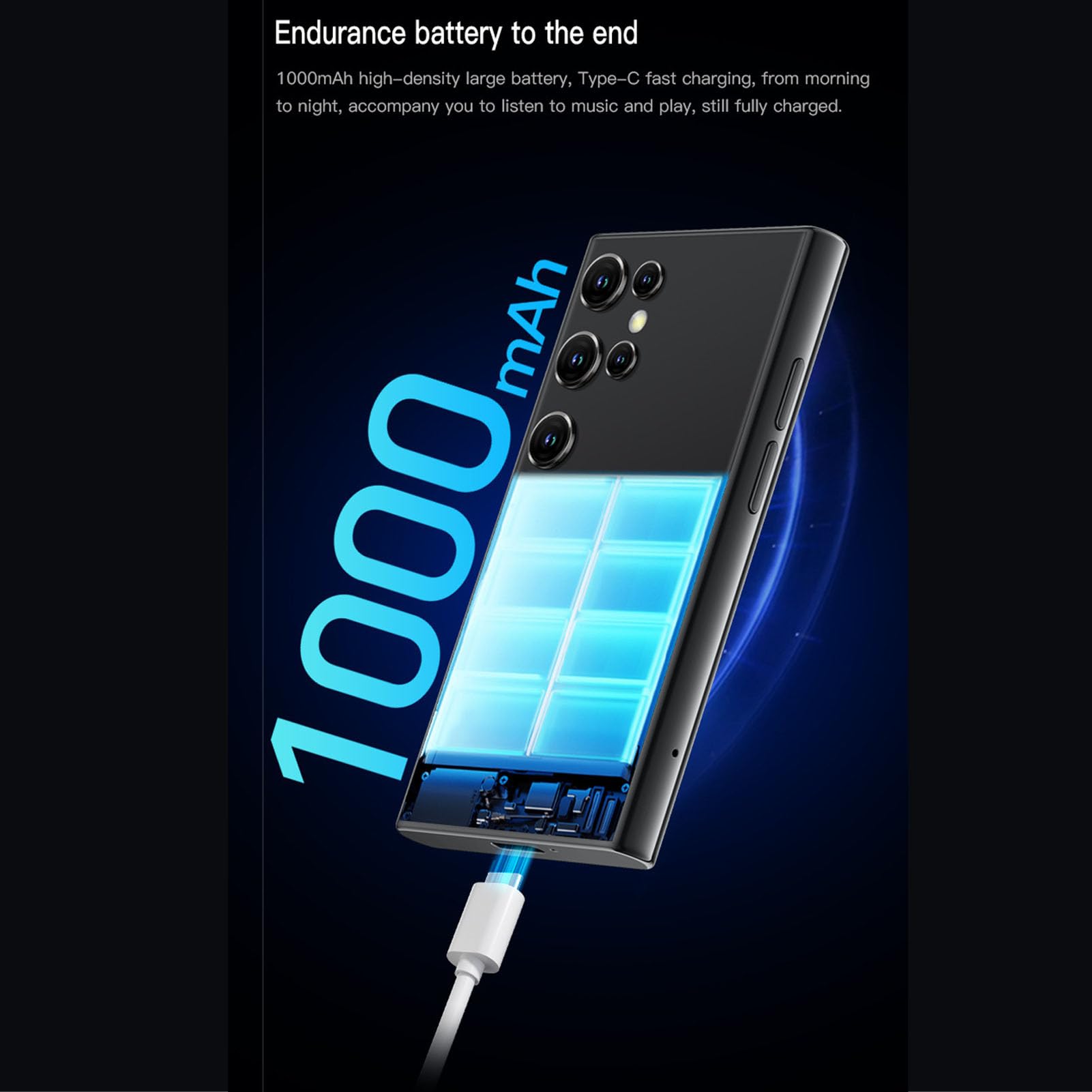 ciciglow S23 Pro Mini Smartphone, Compact and Portable, 2GB 16GB ROM, Dual Cameras, 3G Pocket Cell Phone for8.1 (Black)