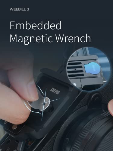 ZHIYUN Weebill 3 Combo, Gimbal Stabilizer for DSLR and Mirrorless Camera, Nikon Sony Panasonic Canon Fujifilm BMPCC 6K, Extendable Sling Grip, Wrist Rest, Fill Light & Mic Integration, PD Fast Charge