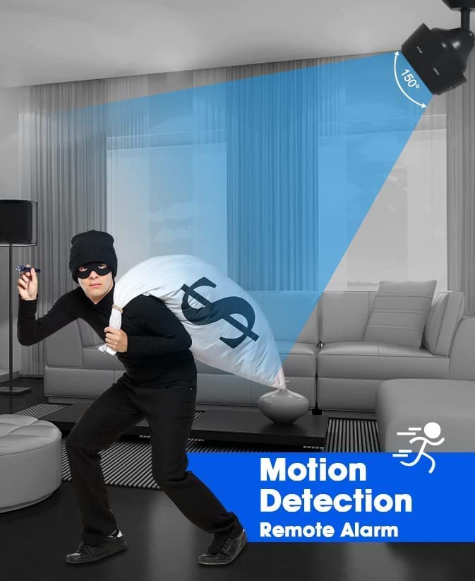 Jukllezan Mini Spy Camera Wireless WiFi Hidden Camera 1080P Full HD Quality with Night Vision and Motion Detection Security Nanny Camera for Home/Office/Car Indoor Monitor