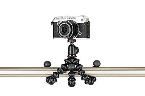 Joby JB01503 GorillaPod 1K Kit. Compact Tripod 1K Stand and Ballhead 1K for Compact Mirrorless Cameras or Devices up to 1k (2.2lbs). Black/Charcoal.