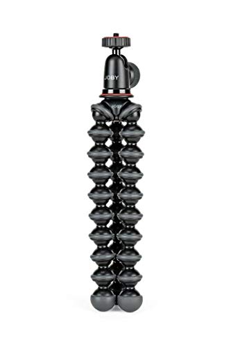Joby JB01503 GorillaPod 1K Kit. Compact Tripod 1K Stand and Ballhead 1K for Compact Mirrorless Cameras or Devices up to 1k (2.2lbs). Black/Charcoal.