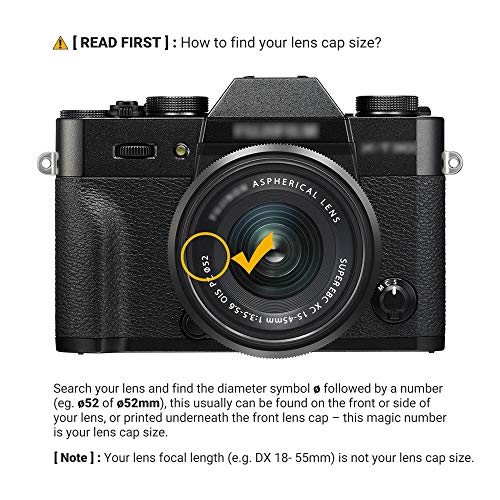 2 Pack JJC 52mm Front Lens Cap Cover with Elastic Cap Keeper for Nikon D3000 D3100 D3200 D3300 D5000 D5100 D5200 D5300 D5500 with AF-S 18-55mm Kit Lens and Other Lenses with 52mm Filter Thread