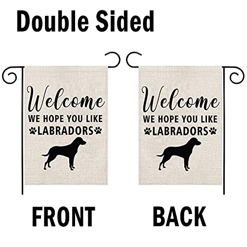 Labrador Garden Flag Labrador Flag Welcome We Hope You Like Labradors Garden Flag (Like Labradors F)