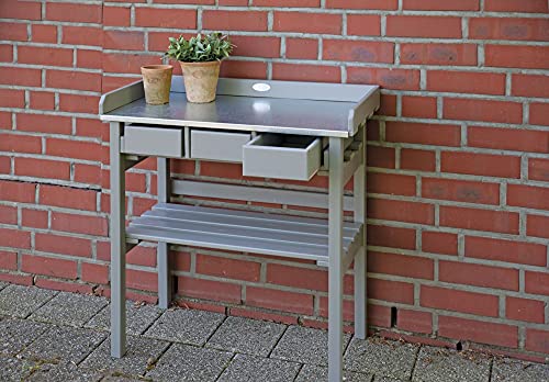 Esschert Design Garden Work Bench, Gray
