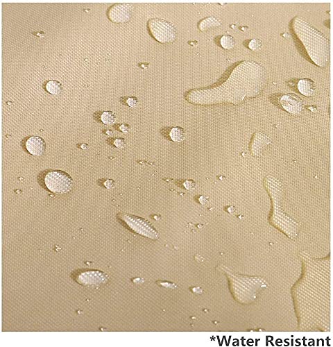 Vanteriam Outdoor Rectangular / Oval Patio Dining Table Cover-Waterproof Large Outdoor Patio Furniture Cover for Dining Table