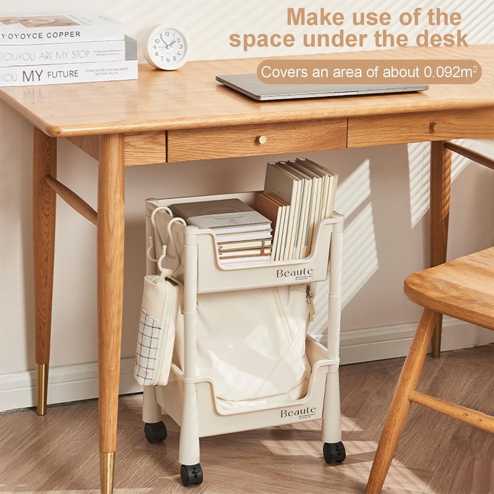 Rolling Cart, Multifunctional Laundry Cart with 2 3 4 Tiers, Snack Cart Organizer with Drawers, Wheeled Utility Rack, Movable Storage Organizer, Bathroom Countertop Trolley for Home Office Libraries