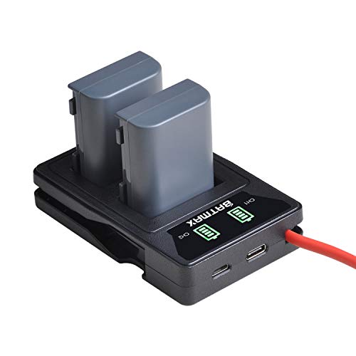 Batmax 2Pcs NB-2L NB-2LH Battery + Built-in USB LED Charger for Canon PowerShot G7 G9 S80 S70 S60 S50 S45 S40 S30, Canon DC410 DC420 EOS 350D 400D Digital Rebel XT XTi, VIXIA HF R10