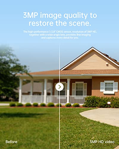 CURISEE Security Cameras Wireless Outdoor, Spotlight Battery Camera, 2K Color Night Vision, 2-Way Talk,IP65 Weatherproof, Simple Setup, 2.4 GHz Wi-Fi