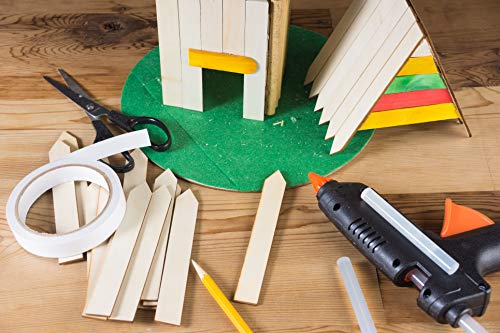 Unfinished Wooden Garden Stakes for Herbs, Labels, Garden Fencing (6 in, 100 Pack)