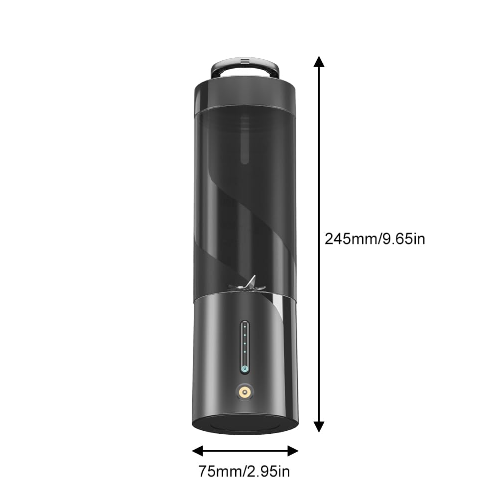 Irfora Portable Blender for Shakes and Smoothies 16OZ acity 15W High-Power Size Blender with Magnetic Charging XIP8 Waterproof 20000rpm 6 Sharp Multifunctional Household Electric Juicer
