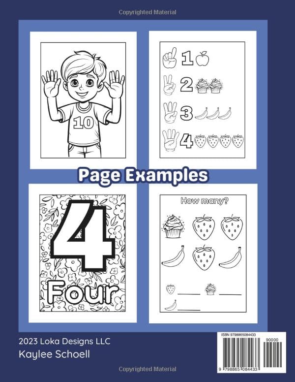 Numbers and Counting - 123 Coloring Book (Coloring Books)