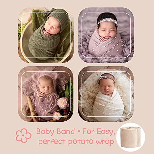 Newborn Photography Props Posing Wraps Assistant Professional Posture Wrap for Studio Photo Props Accessories Beige