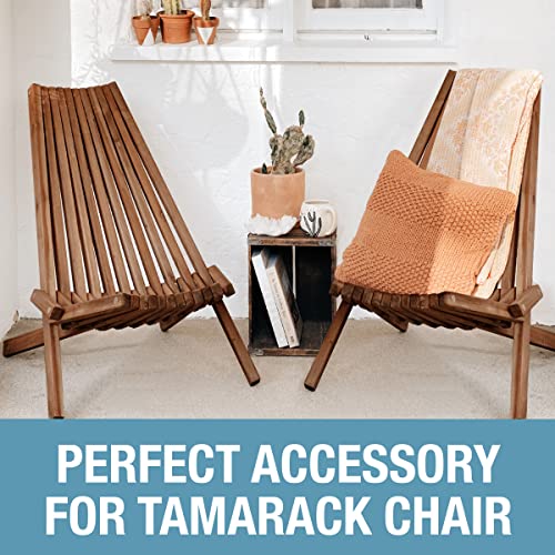 CleverMade Tamarack Chair Cover; Eco Friendly Outdoor Patio Furniture Cover; Great for Folding Wooden Chairs; Protects From Elements, 2 Pack, Mocha