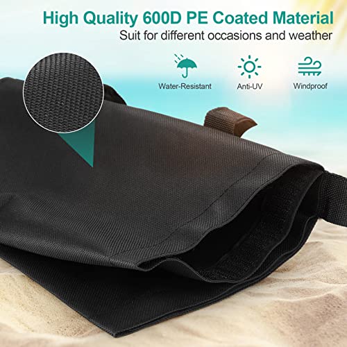 HOMDOX Weight Bags, Set of 4 (fillers are not included, bags only)