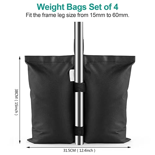 HOMDOX Weight Bags, Set of 4 (fillers are not included, bags only)