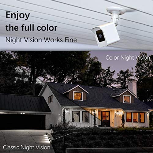 PEF Mount for All-New Wyze Cam V3 ONLY, Weatherproof Protective Cover and 360 Degree Adjustable Wall Mount Solid Housing for Wyze V3 Outdoor Indoor Smart Home Camera System (White, 1 Pack)