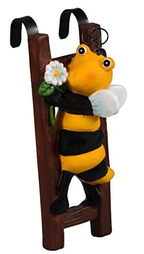 Flower Pot - Hugger Figurine - Bumblebee (2 Pcs) Garden Decor - Get All The Fun Collections of Pot Pal Climbers - Hanging Planter Decorations - Patio Decor - Yard Decor