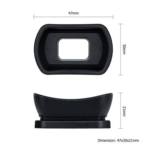 Kiwifotos Long Soft Viewfinder Eyecup Eyepiece for Nikon D750 D780 D610 D600 D7500 D7200 D7100 D7000 D5200 D5100 D5000 D3500 D3400 D3300 D3200 D3100 D3000 D300s and More