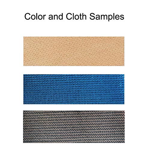 BeQell Sun Shade Sail Outdoor Triangle Shade Canopy UV Block Awning for Patio Garden Backyard Lawn (16.5'x16.5'x16.5', Brown)