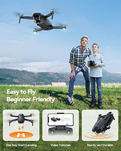 Ruko Mini Drones with Camera for Adults 4K, 3 Batteries 90 Mins Long Flight Time, GPS Features, Brushless Motor, Return to Home, Light Weight 245g, Drone for Beginners, 5Ghz WiFi Live Video Transmission