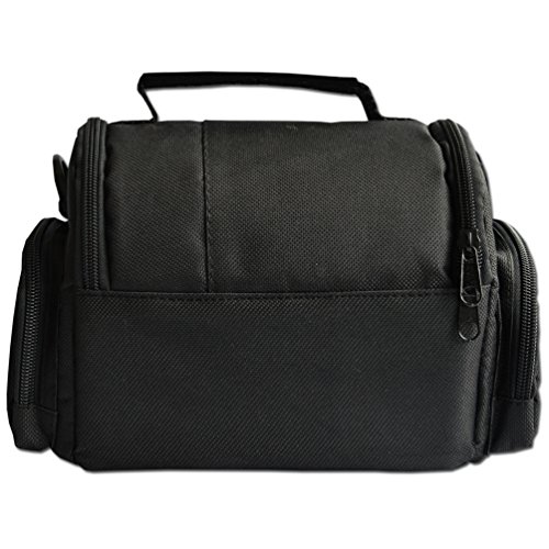 Well Padded Fitted Compact Medium DSLR Camera Case Bag w/ Zippered Pockets and Accessory Compartments for Canon EOS Rebel T8i T7 T7i T6i T6S T5i T5 T4i T3i SL1 EOS 90D 80D 0D 60D 7D 6D 5D 750D 700D