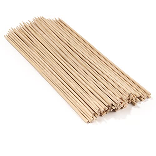 BambooMN 4.5 Inch 5mm Thick Semi Point Food Caramel Candy Apple Corn Dog Garden Bamboo Skewers, 1000 Pieces