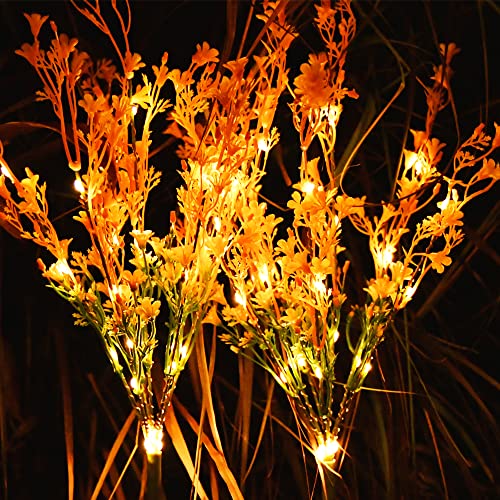 MaxDecor Yard Solar Stake Lights Outdoor Decor, Upgraded Powered Solar Flower Lights, Gifts for mom, Garden Solar Pathway Lights for Porch, Backyard, Gifts Decor- 2Pack