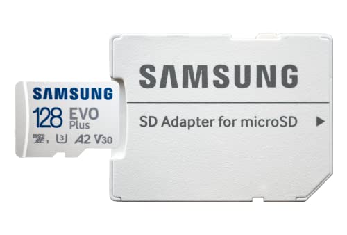 Samsung 128GB EVO Plus Class 10 Micro SDXC Works with Samsung Phones A02, A12, A02s, A32 Galaxy Series Class 10 (MB-MC128KA) Bundle with (1) Everything But Stromboli MicroSD & SD Memory Card Reader
