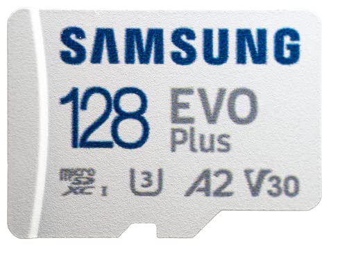 Samsung 128GB EVO Plus Class 10 Micro SDXC Works with Samsung Phones A02, A12, A02s, A32 Galaxy Series Class 10 (MB-MC128KA) Bundle with (1) Everything But Stromboli MicroSD & SD Memory Card Reader