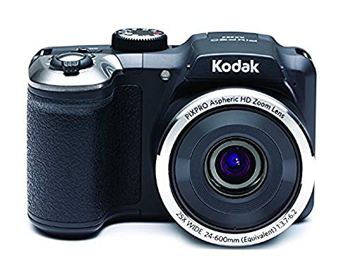 KODAK PIXPRO AZ252 Astro Zoom Digital Camera (Black) Bundle with 32GB Card, Case, Koah Nostrand Avenue Gadget Bag with Accessory Kit and Rechargeable Batteries