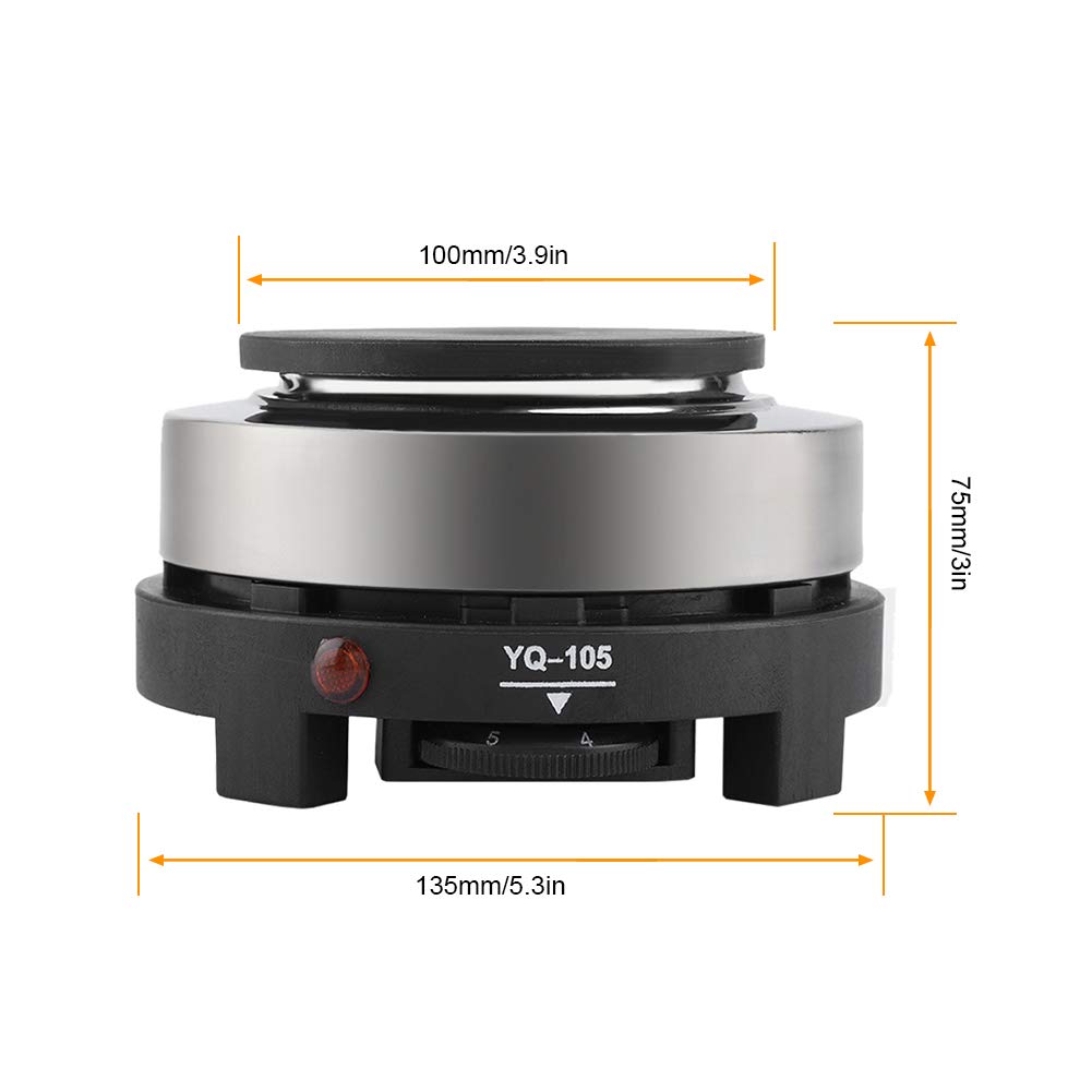 Electric Mini Stove Portable 500W Electric Mini Stove Hot Plate Multifunction Home Heater (US Plug 110V)