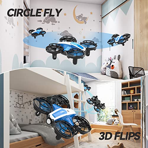Holyton Mini Drone for Kids Beginners, Remote control Micro Quadcopter with 21 Mins Flight Time, Auto Rotation, Auto Hover, Circle Fly, 3D flip, Throw to Go, Nano Indoor Toys for Boys and Girls