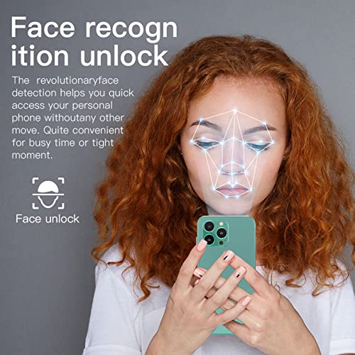 Airshi Face Unlocked Cell Phone, 8MP 16MP Camera GPS Supported 100-240V 4G Unlocked Smartphones for Entertainment (US Plug)