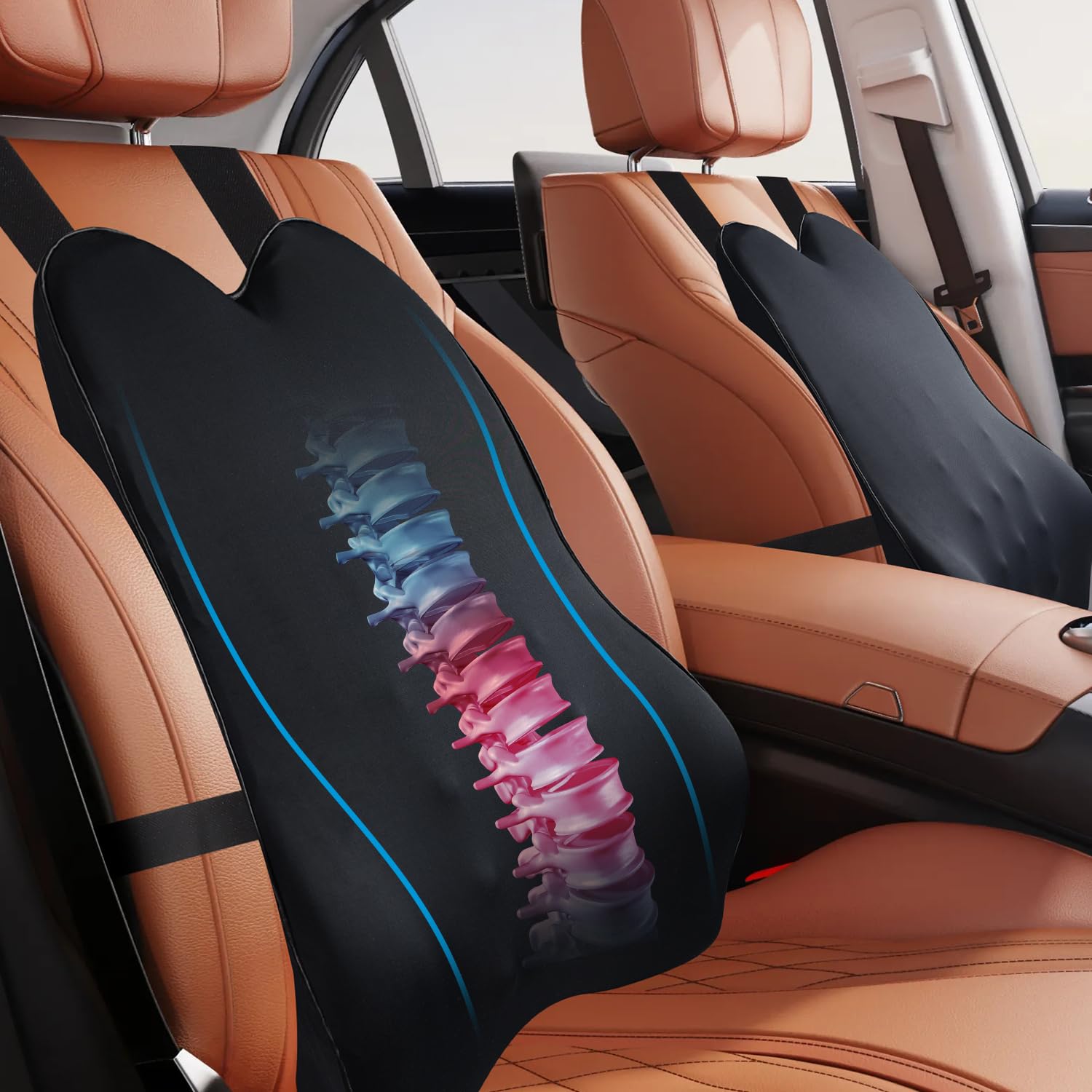 Iwacool Cooling Cervical Pillow for Neck Pain Relief and Lumbar Support Pillow for Car Seat