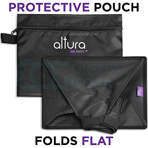 Flash Diffuser Light Softbox 9x7β by Altura Photo (Universal, Collapsible with Storage Pouch) for Canon, Yongnuo and Nikon Speedlight