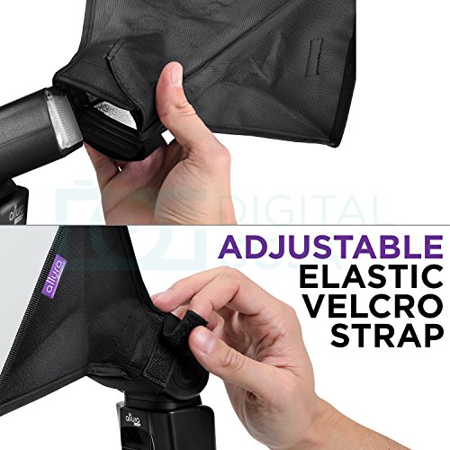 Flash Diffuser Light Softbox 9x7β by Altura Photo (Universal, Collapsible with Storage Pouch) for Canon, Yongnuo and Nikon Speedlight