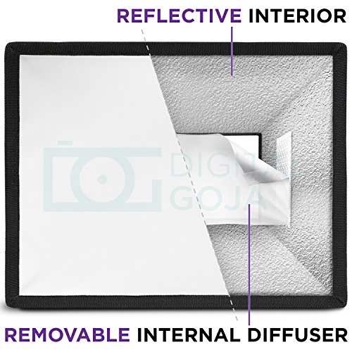 Flash Diffuser Light Softbox 9x7β by Altura Photo (Universal, Collapsible with Storage Pouch) for Canon, Yongnuo and Nikon Speedlight