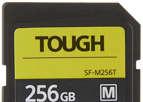Sony TOUGH-M series SDXC UHS-II Card 256GB, V60, CL10, U3, Max R277MB/S, W150MB/S (SF-M256T/T1), Black