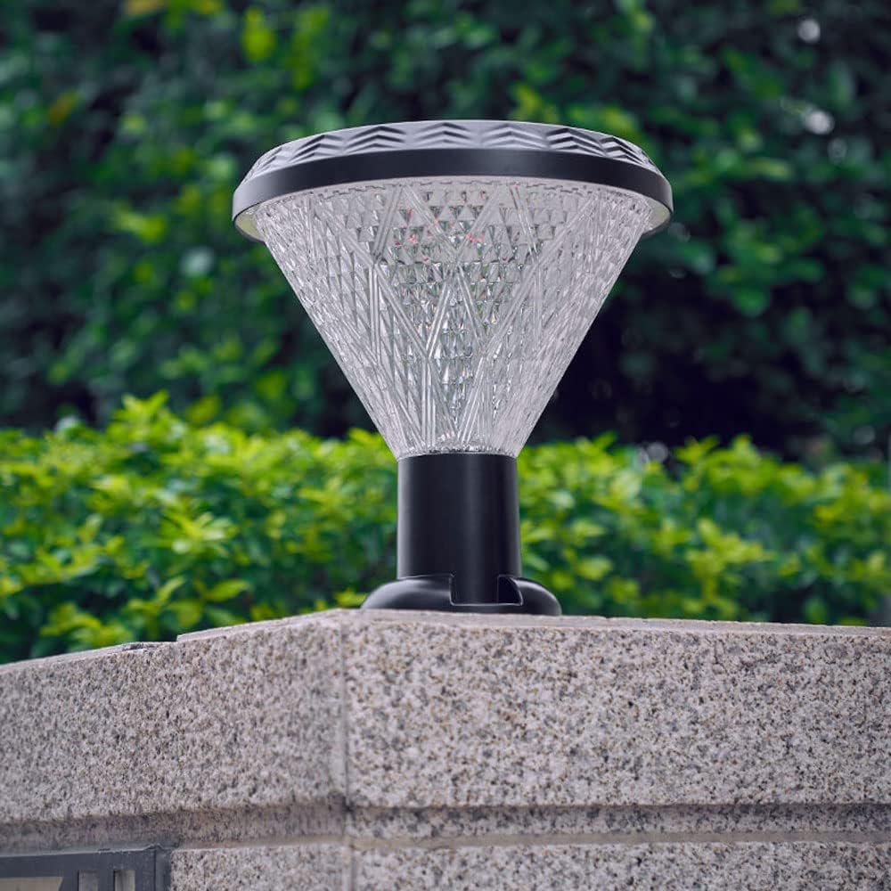 MODEBHD Nordic Entry Front Door Pillar Lamp, Creative Yard Landscape Column Light, Personality Entryway Solar Light, Decoration Pathway Post Light, RGB Outdoor Lighting