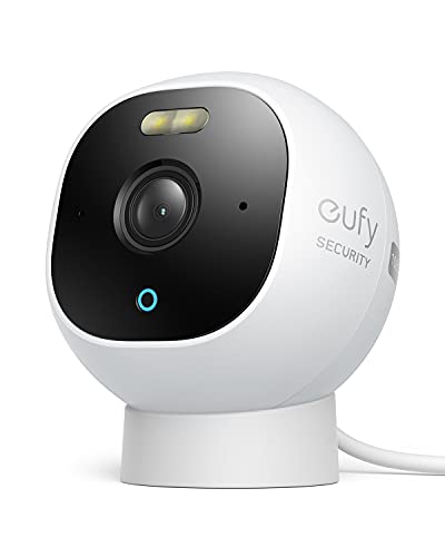 eufy security S200 Outdoor Cam, All-in-One Outdoor Security Camera with 1080p Resolution, Spotlight, Color Night Vision, No Monthly Fees, Wired Camera, Security Camera Outdoor, IP67 Weatherproof