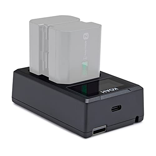 Sony NP-FZ100 Z-Series Rechargeable Battery Pack (for a9 and a7rIII Cameras) with Dual Charger - Great Replacement Accessory for Compatible Digital Cameras (2 Items)